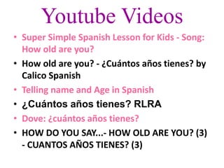 Cuantos anos tienes | PPTX | Contemporary Hits/Pop/Top 40 | Music