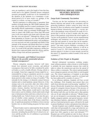 Disease Mitigation Measures in the Control of Pandemic Influenza | PDF ...