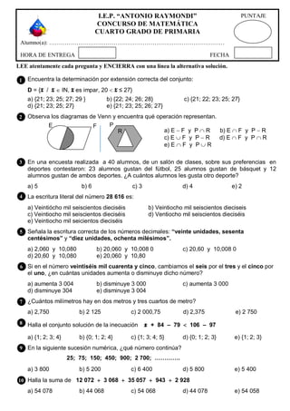 Cuarto grado escuela activa | PDF