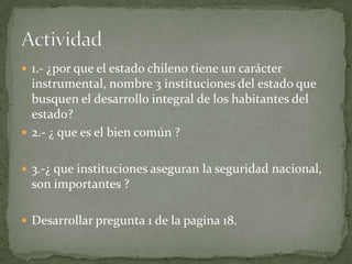 EL ESTADO Y SUS COMPONENTES | PPTX