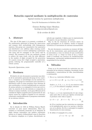 Cuaternios | PDF