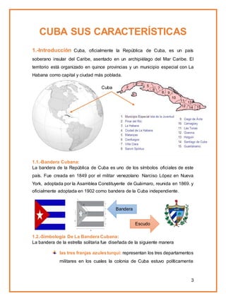 Cuba CARASTERISTICAS | DOCX