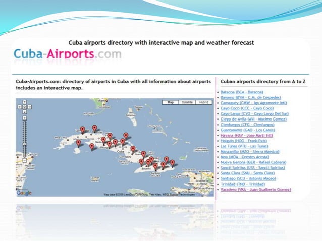 Cuba Airports Directory | PPTX