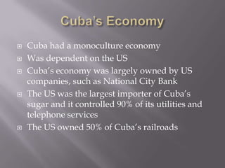 Cuba before the revolution | PPTX