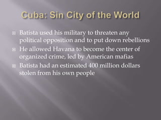 Cuba before the revolution | PPTX