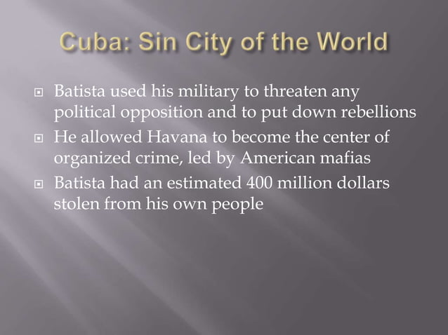 Cuba before the revolution | PPTX