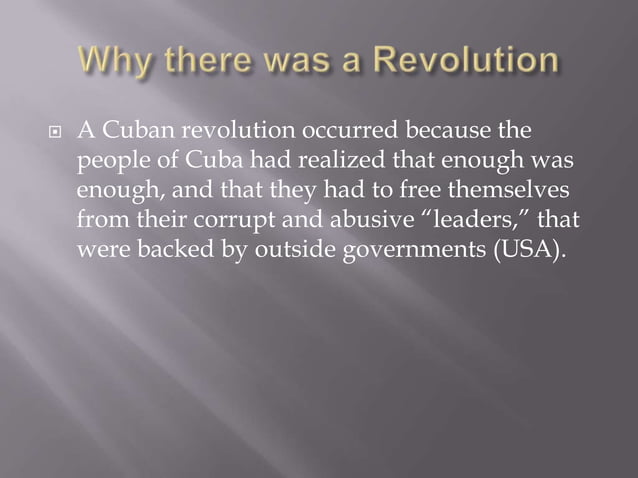 Cuba before the revolution | PPTX