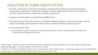 Cuba health economy | PPTX