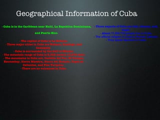 Cuba keynote project | PPT
