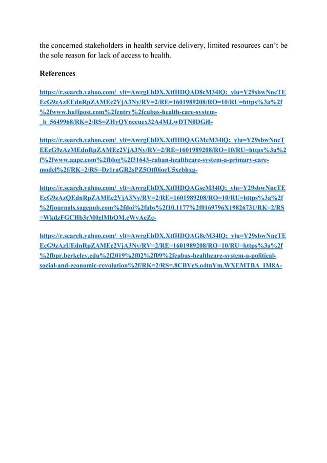 Cuba Healthcare system | PDF | Infectious Diseases | Diseases and ...