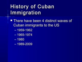Cuban immigration | PPT