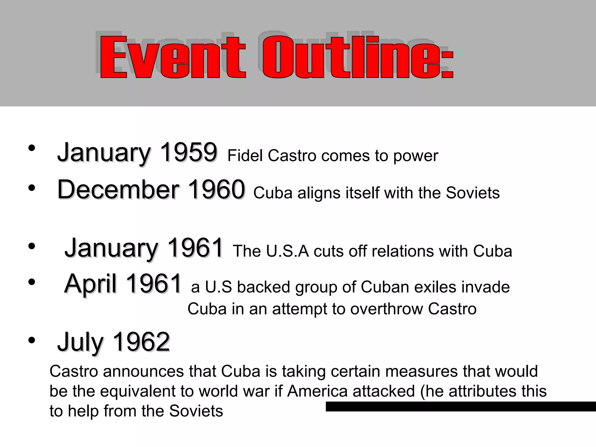 Cuban Missile Crisis | PPT