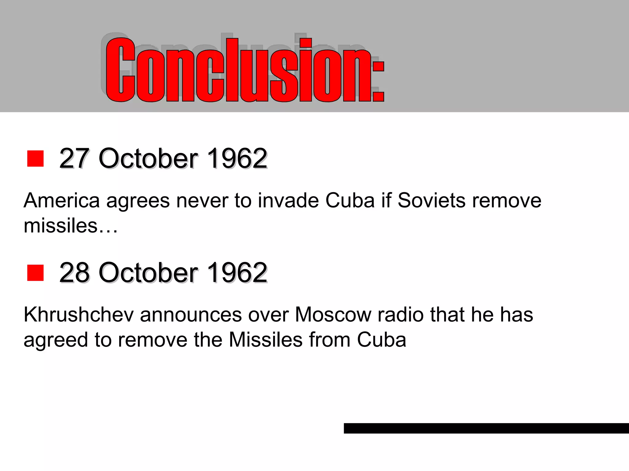 Cuban Missile Crisis | PPT