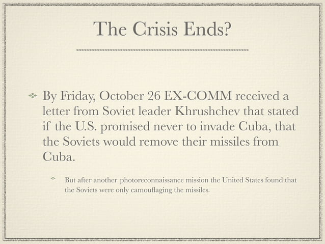 Cuban Missile Crisis | PPT