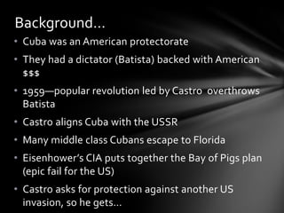 Cuban Missile Crisis | PPTX