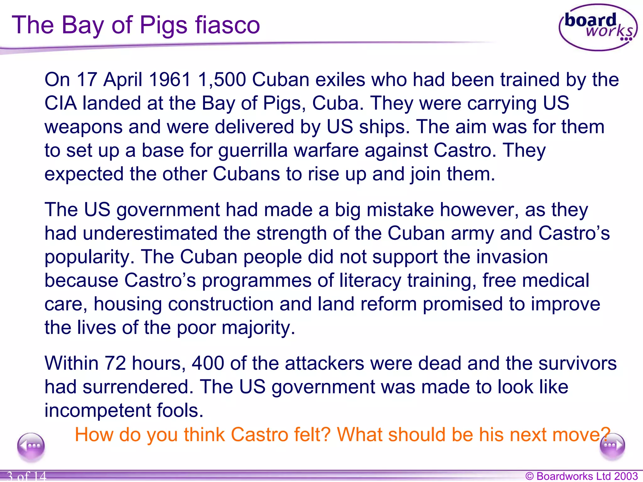 Cuban missile crisis | PPT