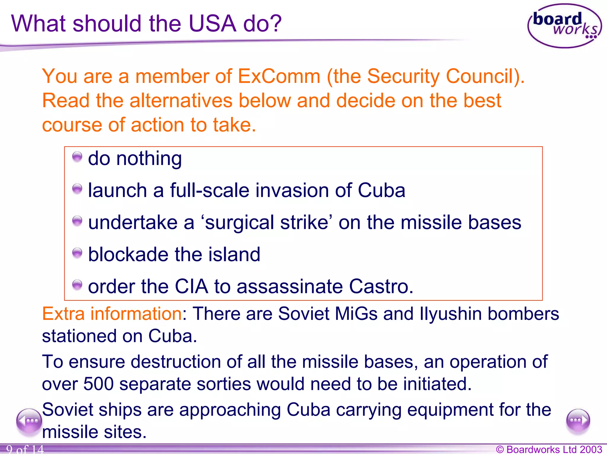 Cuban missile crisis | PPT