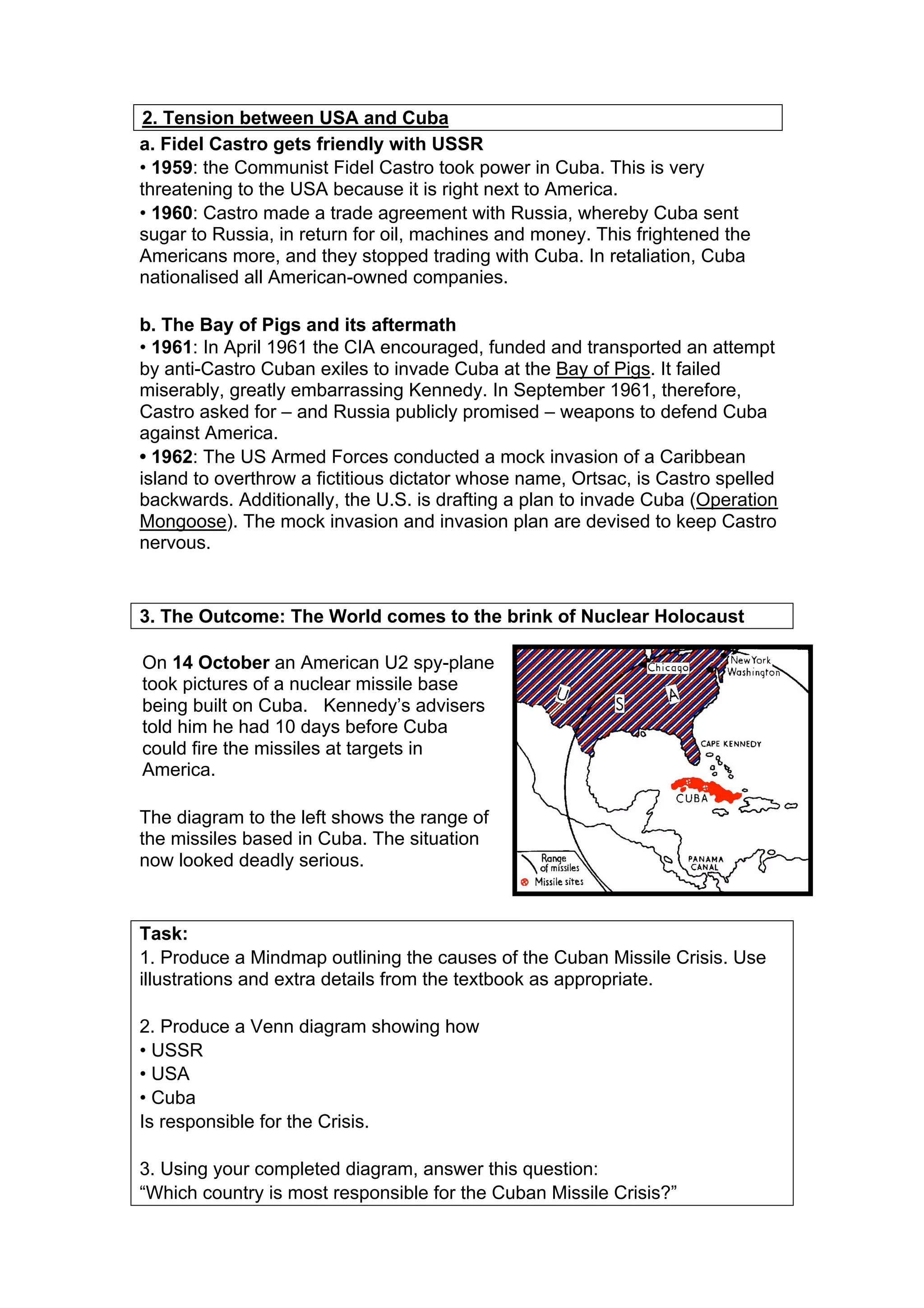 Cuban missile crisis | PDF
