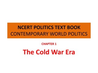 COLD WAR POLITICS | PPTX