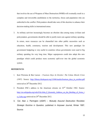 Cuban missile crisis policy and decision-making case study | PDF