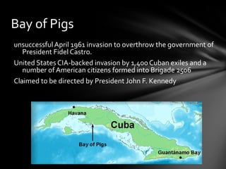 Cuban missile crisis -YTSS | PPT