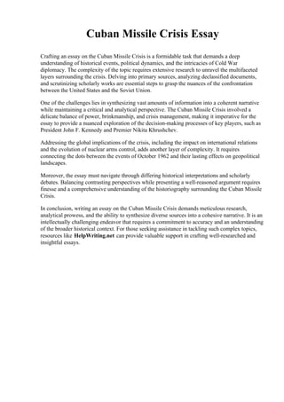 Cuban Missile Crisis Essay.pdf