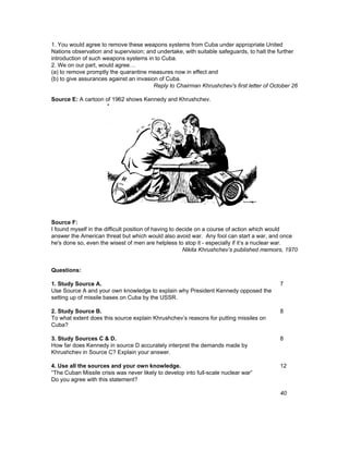 Cuban missile crisis source analysis | PDF