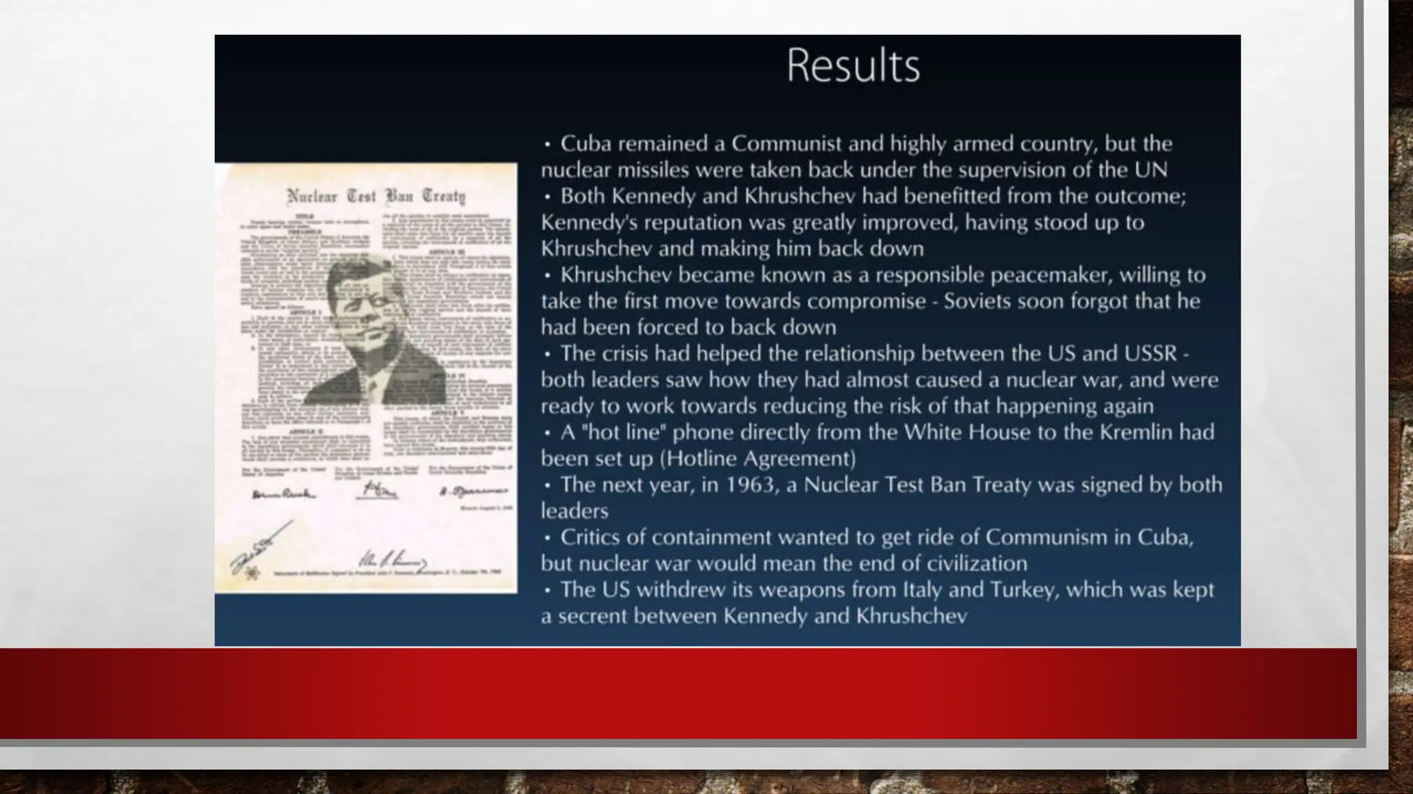 The Cold War, the Cuban Missiles 1962.ppt