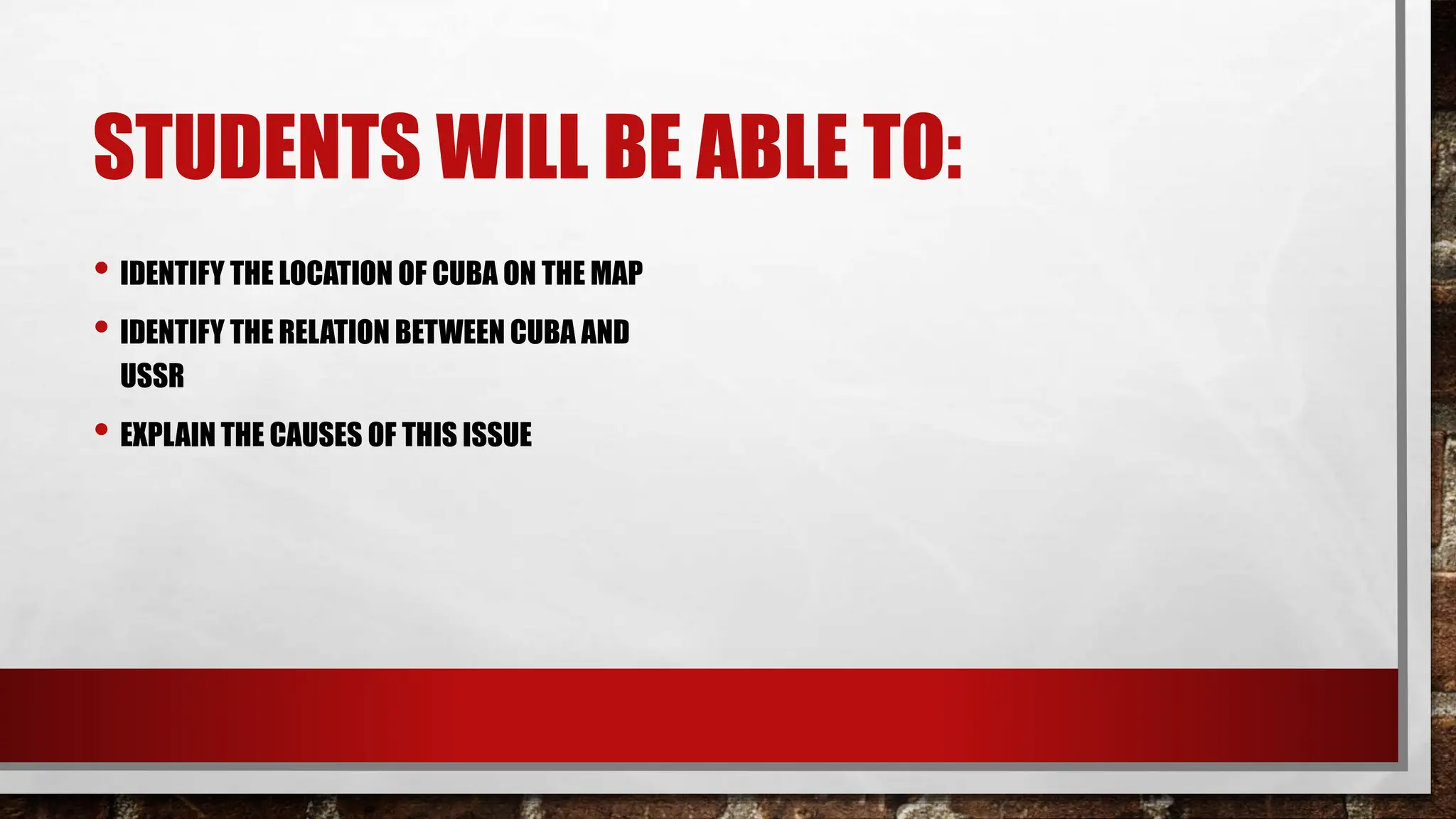 The Cold War, the Cuban Missiles 1962.ppt