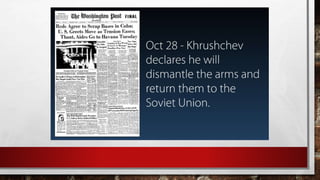 The Cold War, the Cuban Missiles 1962.ppt