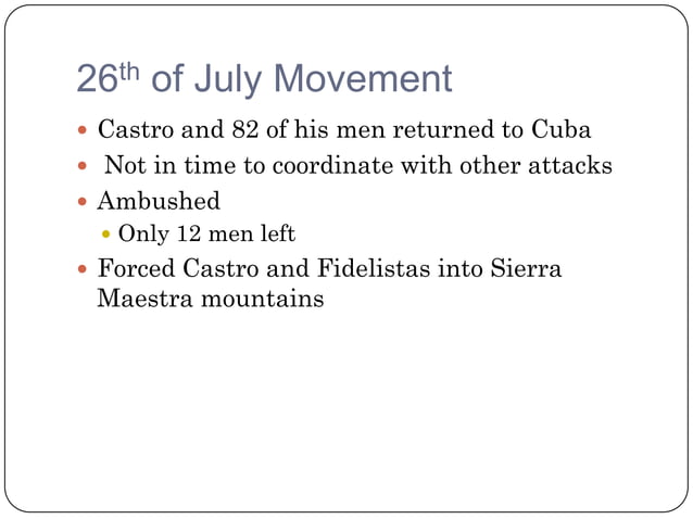 Cuban revolution | PPTX