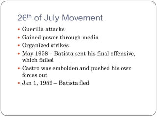 Cuban revolution | PPTX