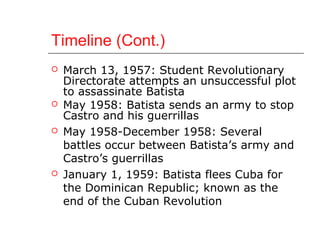 Cuban revolution 1953 1959 | PPT