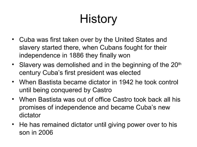 Cuba powerpoint | PPT | Food & Drink
