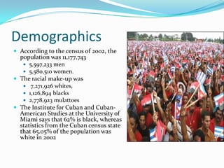 Cuban report | PPTX | North America Travel | Travel Locations