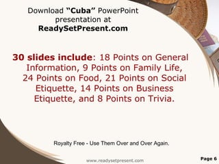 Cuba Powerpoint Country | PPT
