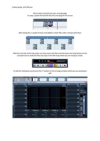 Cubase instruction guide | PDF
