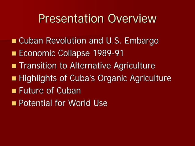 Cuba Slides Studentpresentation V2 | PDF