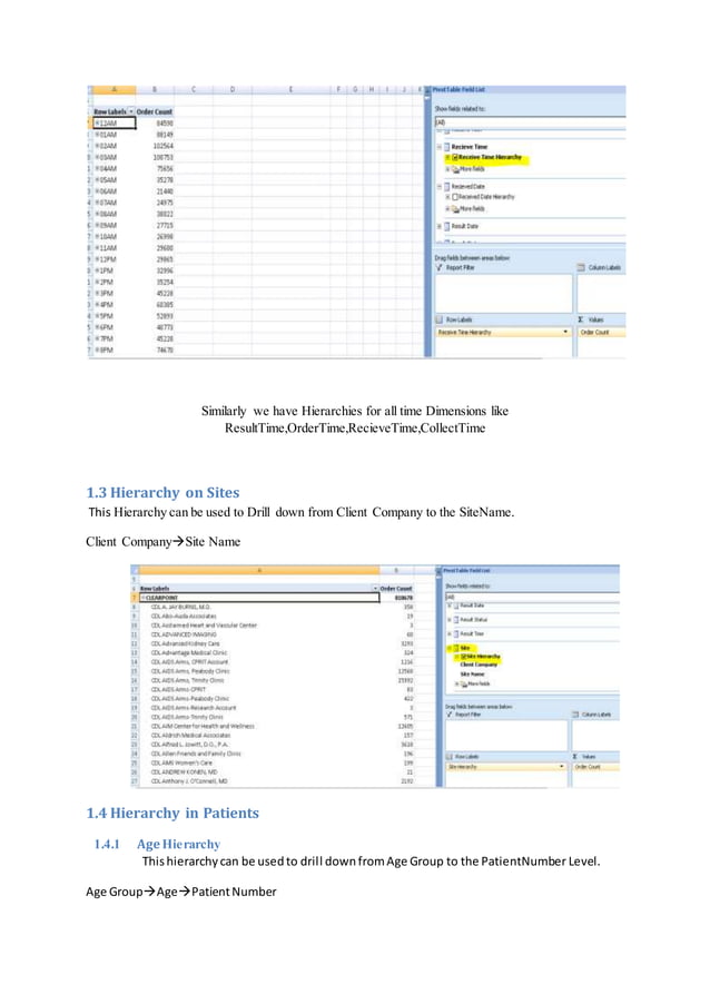SunQuest SSAS Cube Document | DOCX