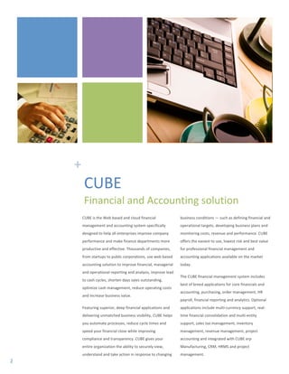 Cube Accounting Product Profile | PDF