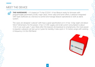 Cubeacon iBeacon Platform and BackEnd as a Service | PPT