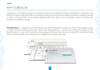 Cubeacon iBeacon Platform and BackEnd as a Service | PPT