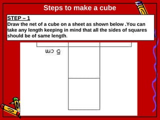 cube activity for kids of ages 5-12 engaging activity | PDF