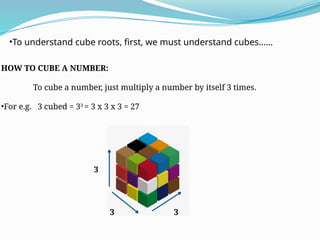 cubeandcuberoots.pptxB GV VVGTTFTTRFFFFCDF | PPT