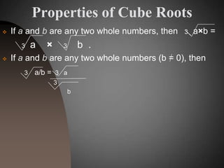 Cube and cube roots by manpreet | PPTX