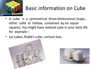 Examples Of Cube In Real Life
