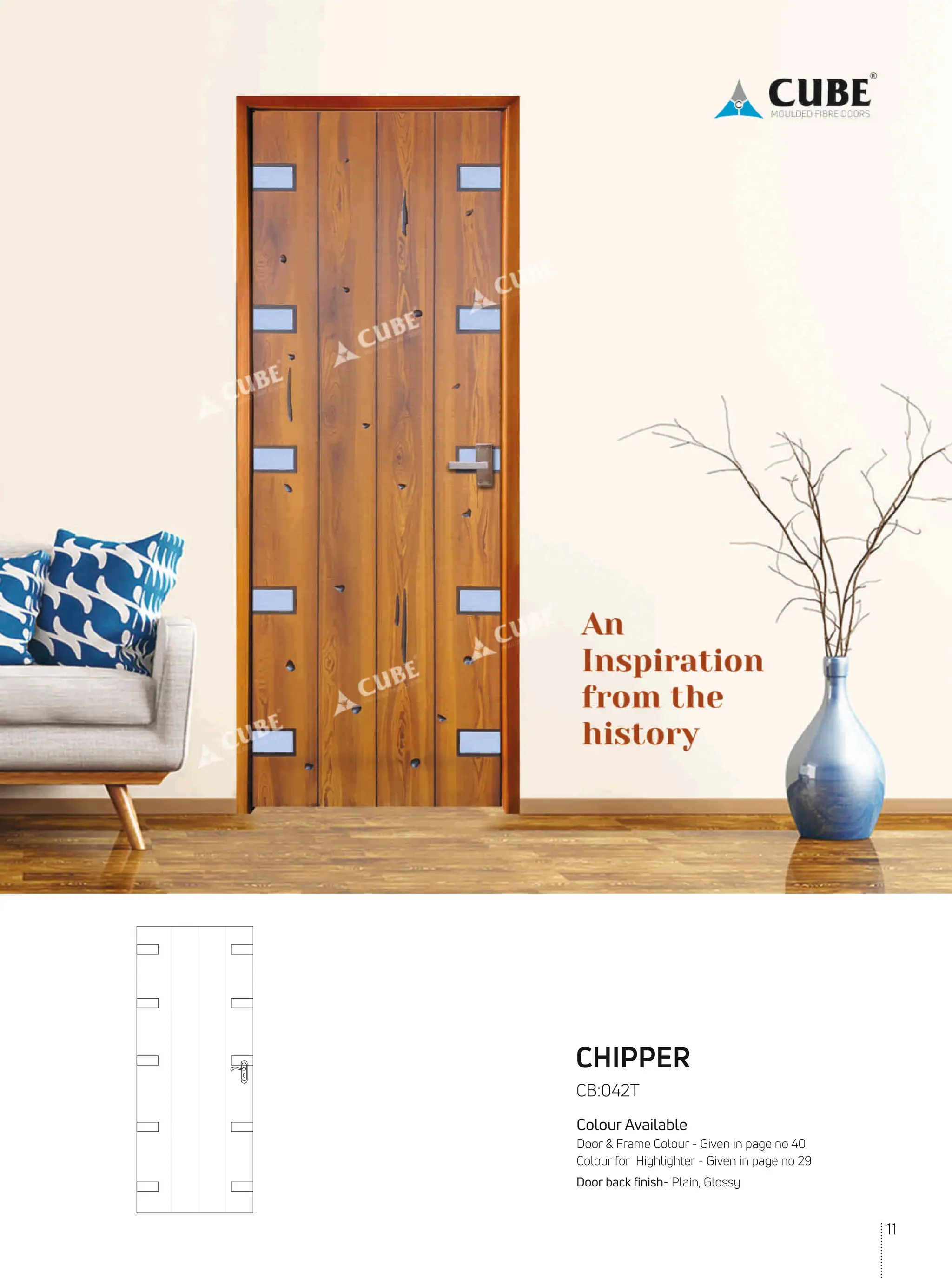 Cube Doors Catalogue | Modern Waterproof FRP Fiber Bathroom Door ...