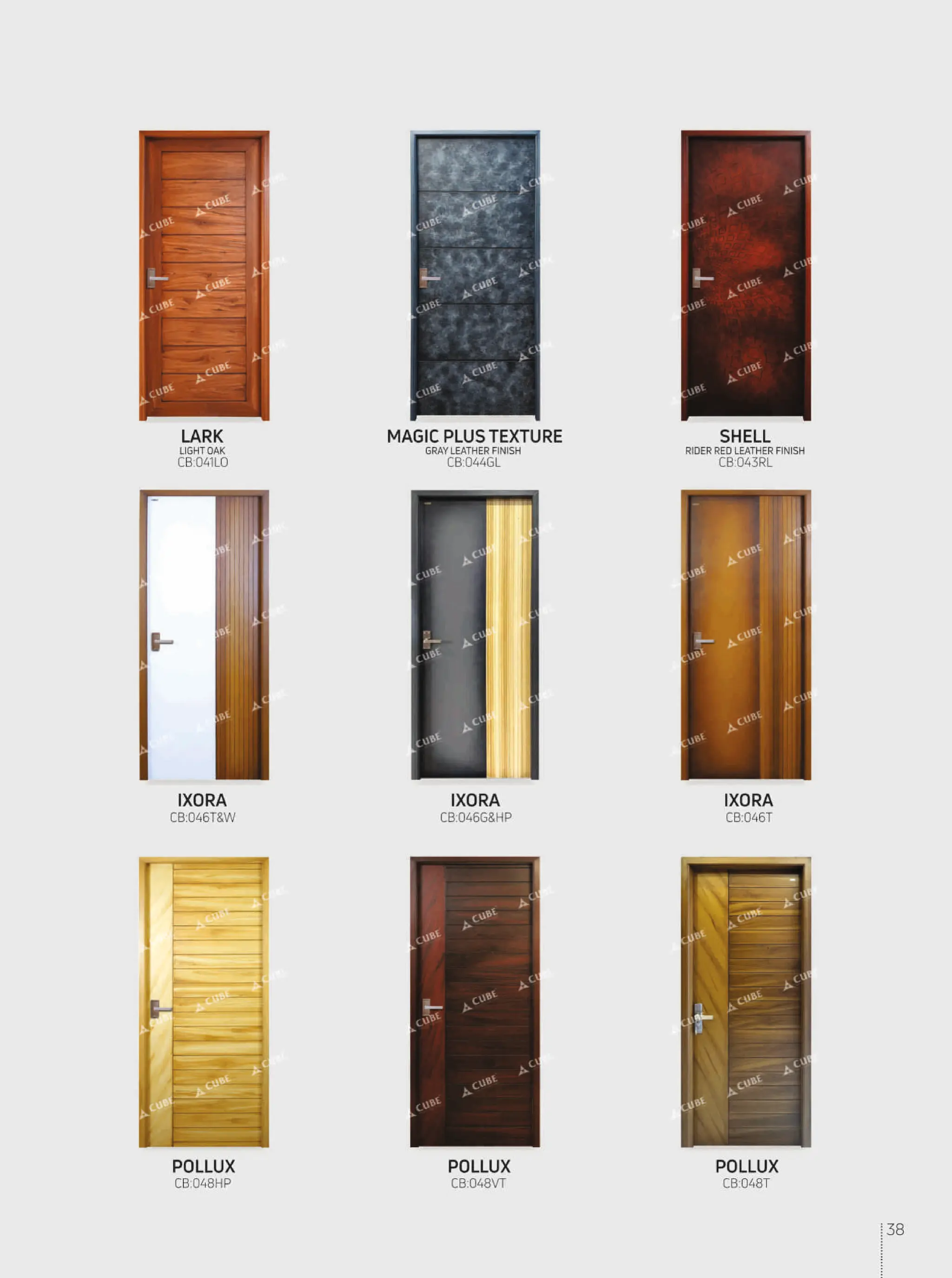 Cube Doors Catalogue | Modern Waterproof FRP Fiber Bathroom Door ...