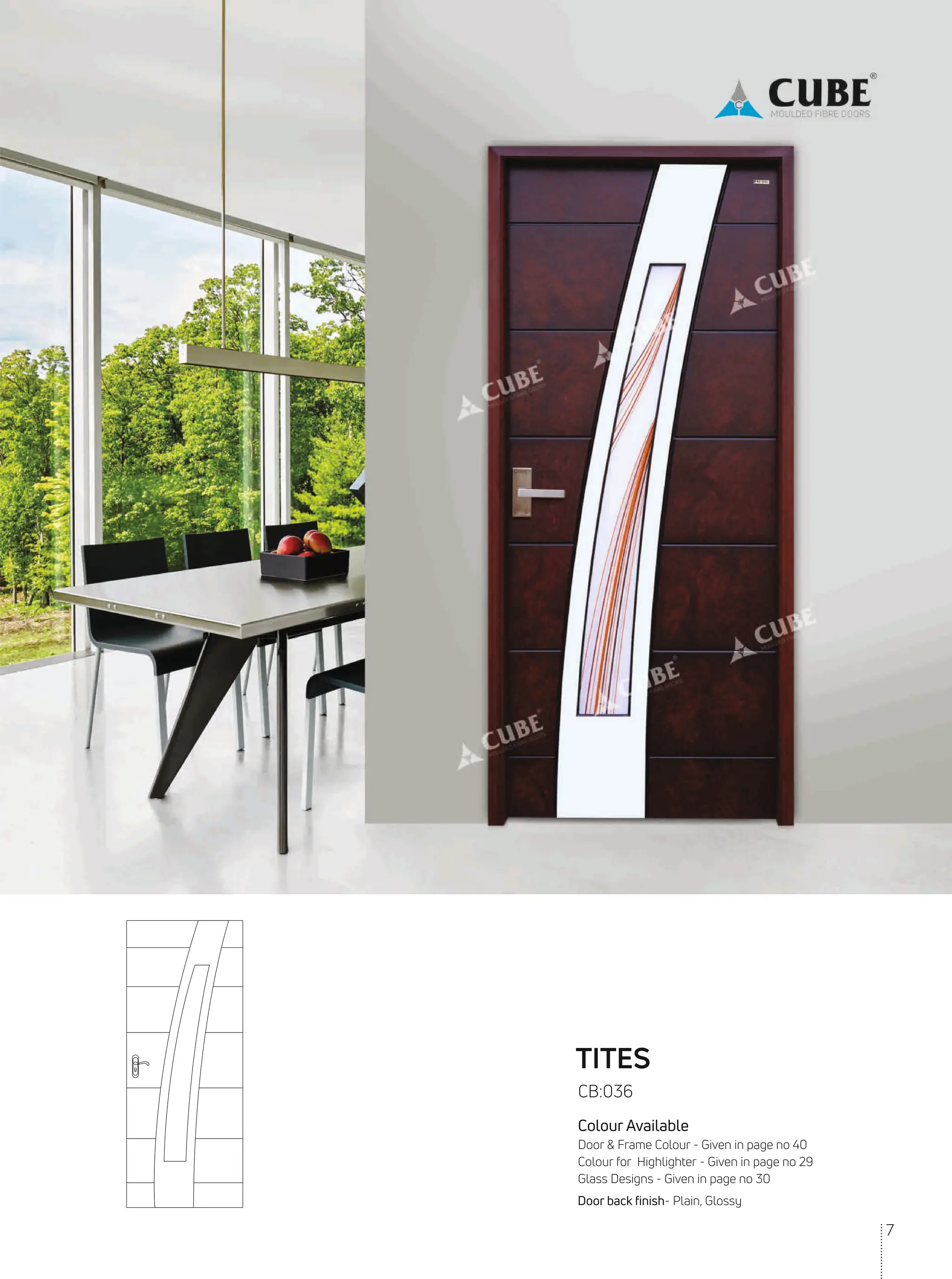 Cube Doors Catalogue | Modern Waterproof FRP Fiber Bathroom Door ...