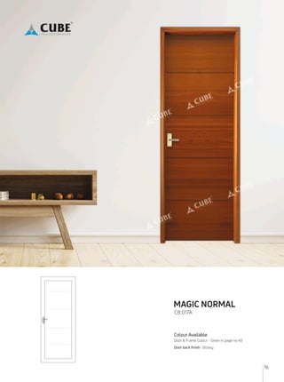 Cube Doors Catalogue | Modern Waterproof FRP Fiber Bathroom Door ...
